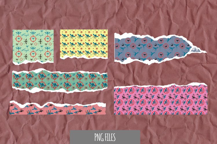 Torn Paper Mosquito Patterns