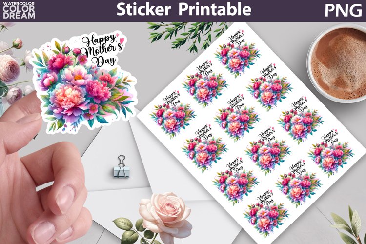 Mothers Day Sticker | Happy Mothers Day Sticker (3543979)