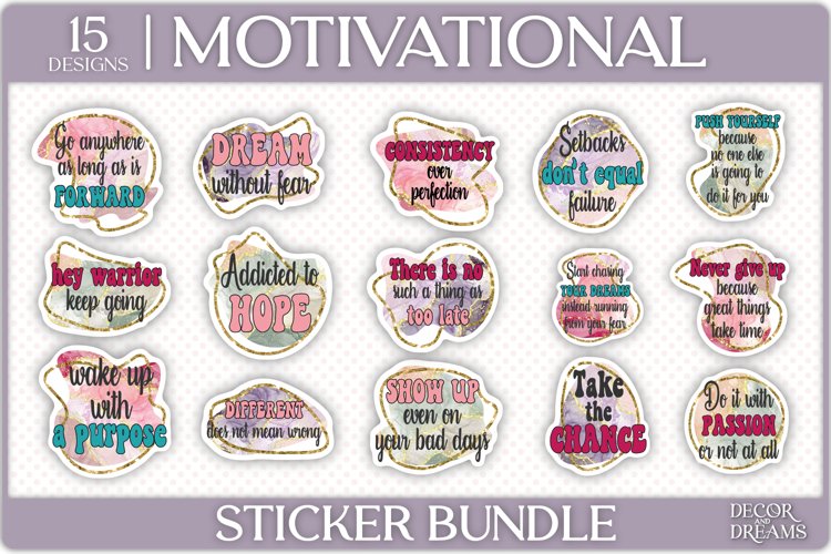 Motivational Sticker Bundle | Positivity Sticker Bundle