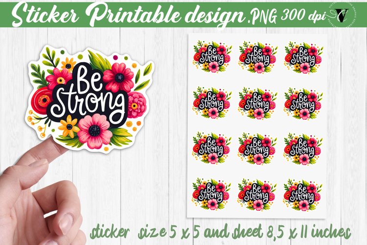 Motivational Sticker | Printable stickers | Be (3705803)