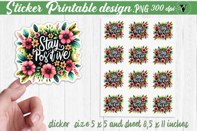 Motivational Sticker | Printable stickers | Stay (3705824)