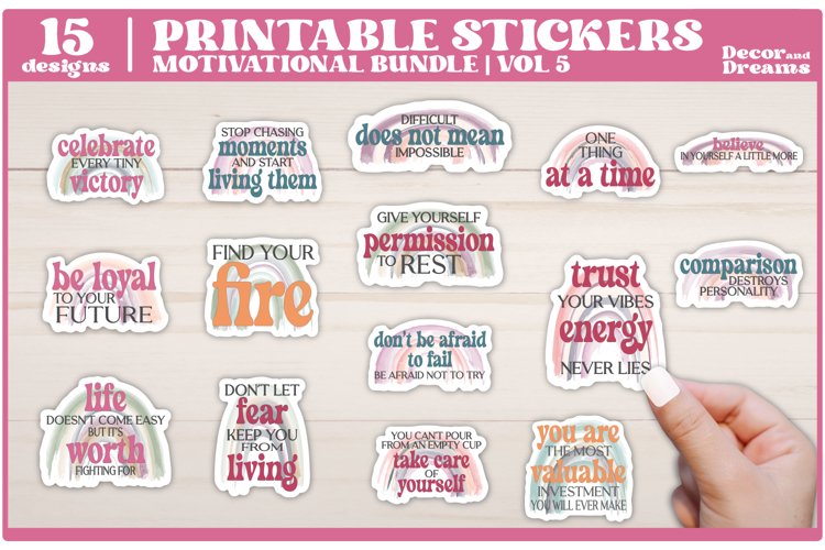 Motivational Sticker Bundle | Positivity Sticker Bundle