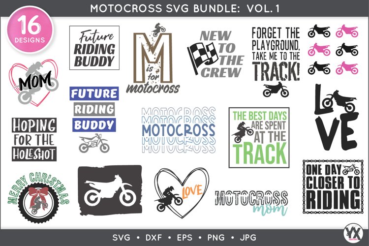 Motocross SVG Bundle (486707) | SVGs | Design Bundles