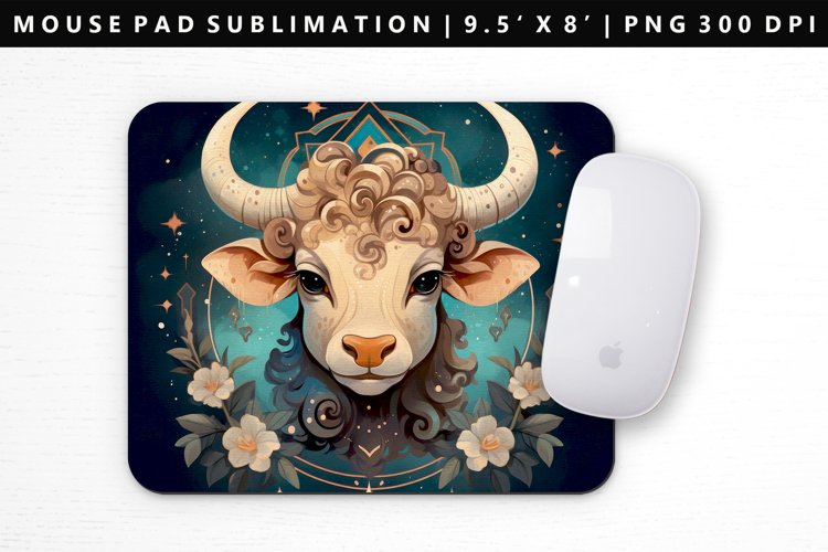 Taurus Mouse Pad Design | Mouse Pad Sublimation (3516034)