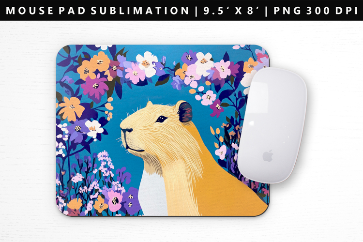 Capybara Mouse Pad Design | Mouse Pad Sublimation (5612950)