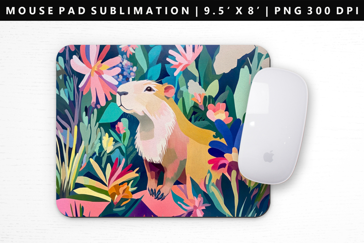 Capybara Mouse Pad Design | Mouse Pad Sublimation (5612960)
