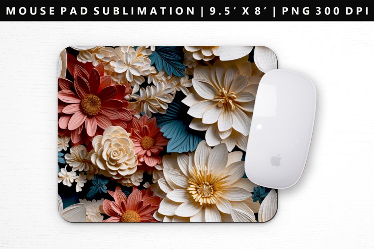 Flower Mouse Pad Design | Mouse Pad Sublimation (2900899)