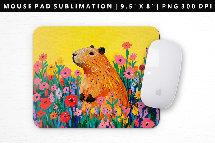 Capybara Mouse Pad Design | Mouse Pad Sublimation (5613000)
