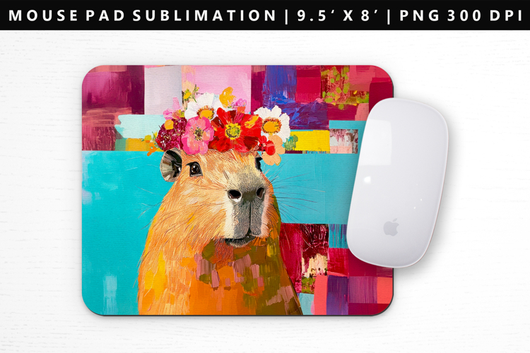 Capybara Mouse Pad Design | Mouse Pad Sublimation (5613002)