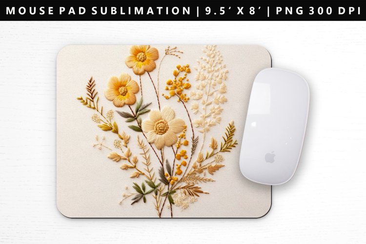 Flower Mouse Pad Design | Mouse Pad Sublimation (3325781)