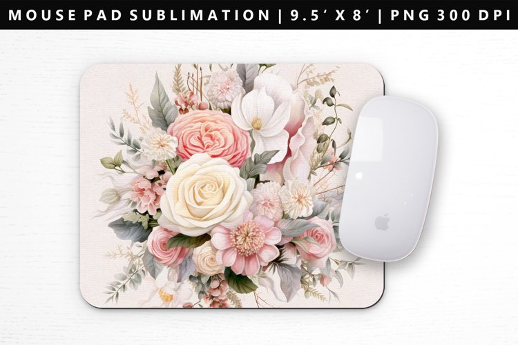 Flower Mouse Pad Design | Mouse Pad Sublimation (3325817)