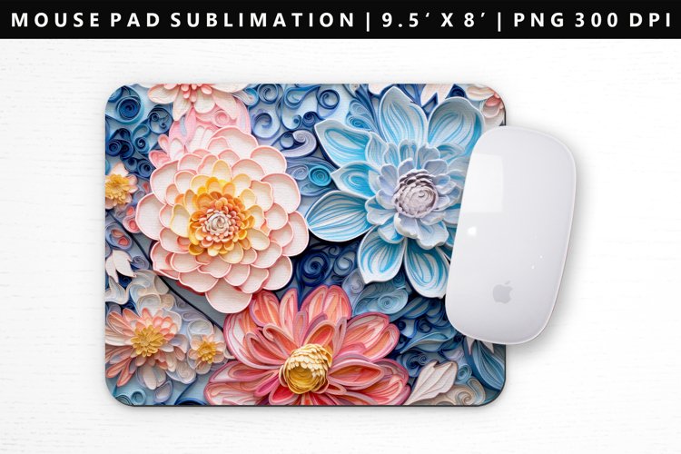 Flower Mouse Pad Design | Mouse Pad Sublimation (3331465)