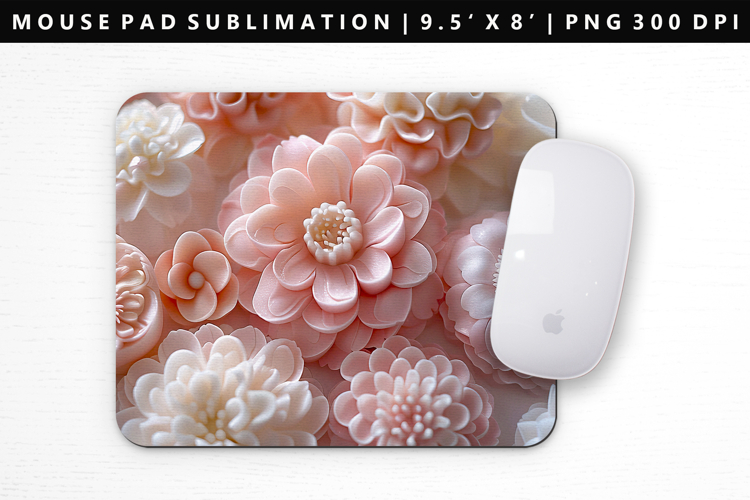 Flower Mouse Pad Design | Mouse Pad Sublimation (5363780)