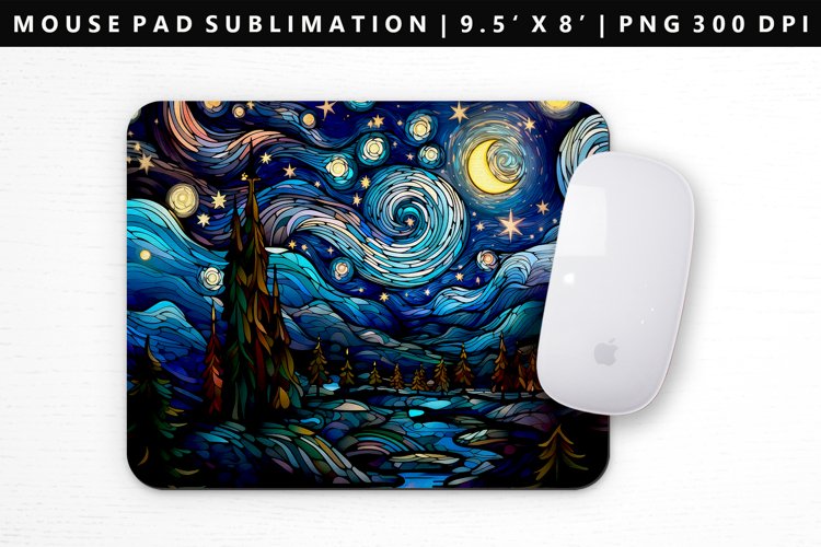 Starry Night Mouse Pad Design | Mouse Pad (2884779)