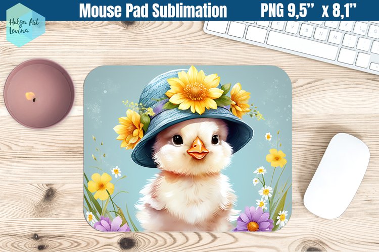 Mouse Pad Sublimation | Spring Chick (3297568)