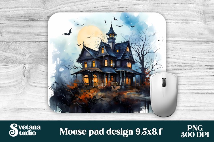 Mouse pad PNG design | Halloween mousepad PNG