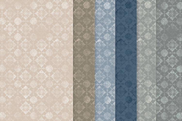 Vintage distressed damask seamless papers (5011713)
