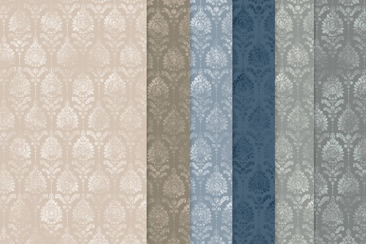 Vintage distressed damask seamless papers (5011715)