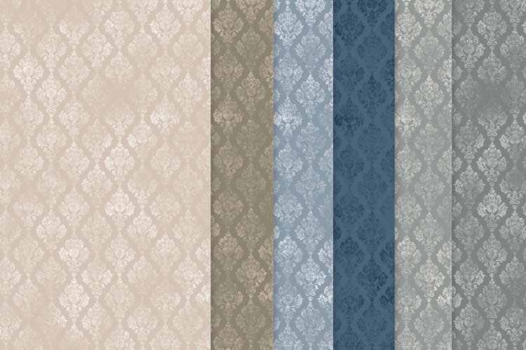 Vintage distressed damask seamless papers (5011719)
