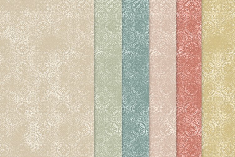 Vintage distressed damask seamless papers (5011733)
