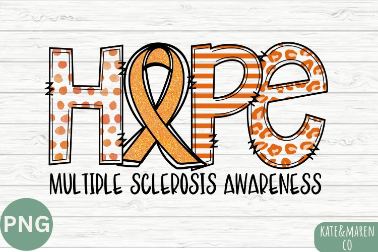 MS PNG | Multiple Sclerosis Awareness Ribbon Sublimation
