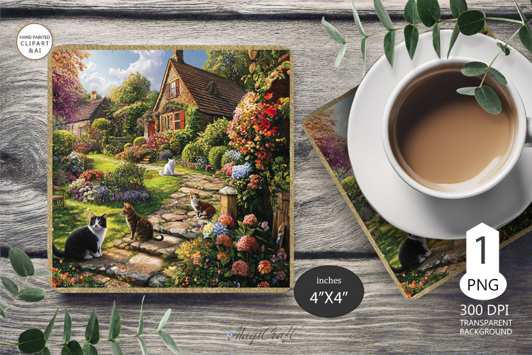 Mug coaster with Rose|house Coaster Mug Sublimation | cats