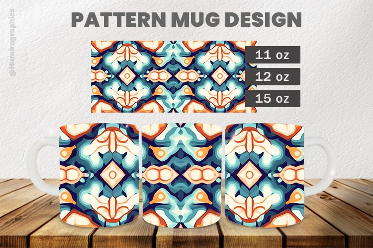 Pattern Mug Wrap Sublimation |11oz, 12oz & 15oz (4622614)
