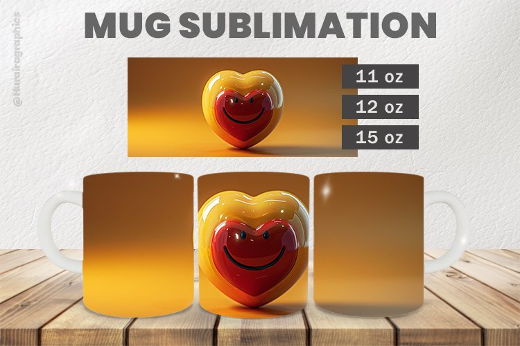 Cute Hearts Sublimation |11oz, 12oz & 15oz (4258212)