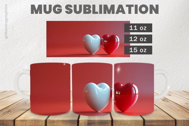 Cute Hearts Sublimation |11oz, 12oz & 15oz (4258200)