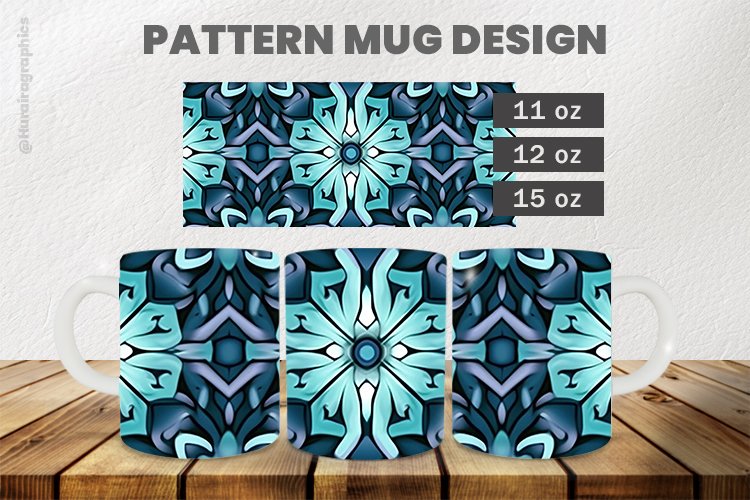Pattern Mug Wrap Sublimation |11oz, 12oz & 15oz (4622625)