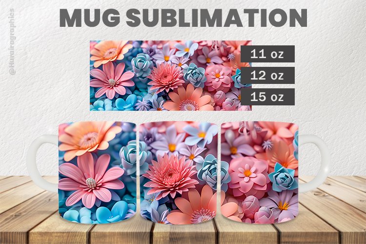 Cute Flower Sublimation |11oz, 12oz & 15oz (4258060)