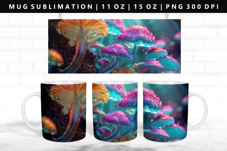 Organic Form 11oz, 15oz Mug Sublimation | Mug Wrap (4797414)