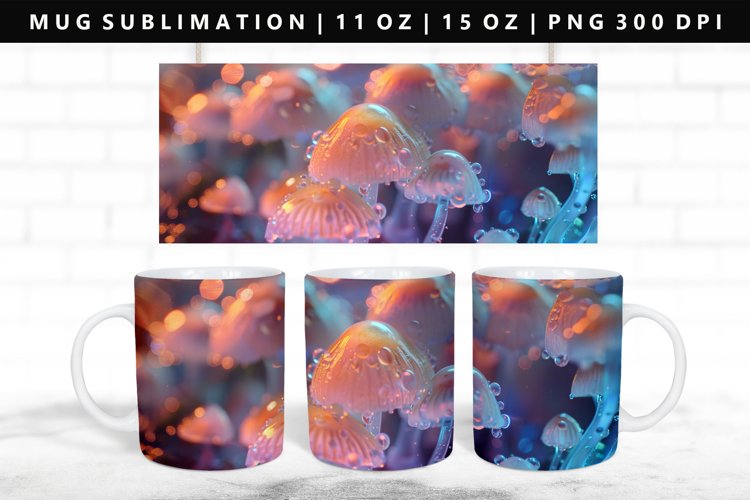 Organic Form 11oz, 15oz Mug Sublimation | Mug Wrap (4797417)