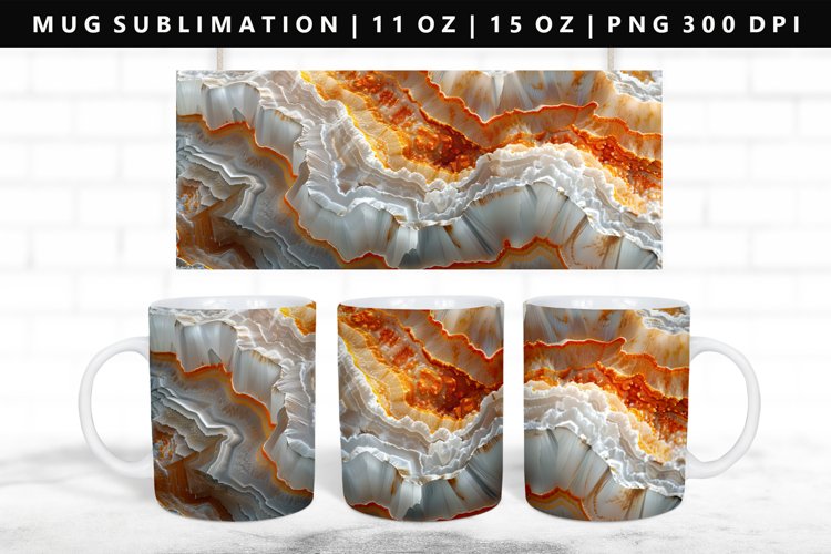 Organic Form 11oz, 15oz Mug Sublimation | Mug Wrap (4797460)