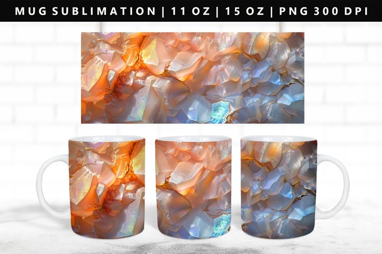 Organic Form 11oz, 15oz Mug Sublimation | Mug Wrap (4797468)