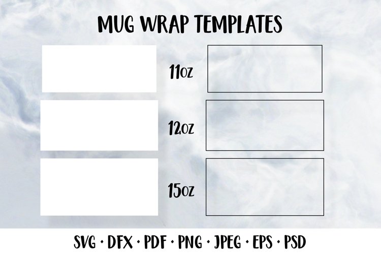 Mug Wrap Templates SVG Sublimation 11oz 12 Oz 1853409 