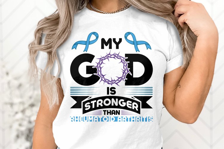 Rheumatoid Arthritis Svg Png God is Stronger than Rheumatoid