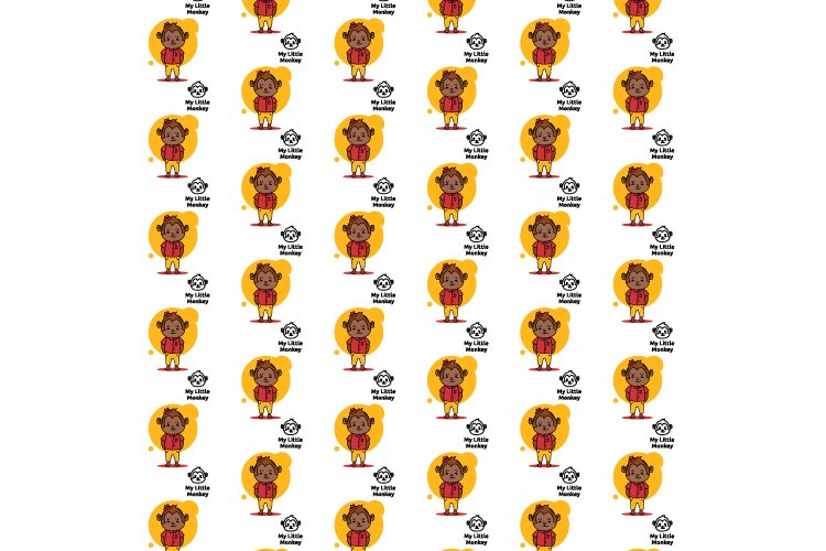 My little monkey pattern design