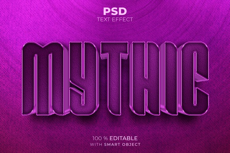 Mythic 3D editable text effect