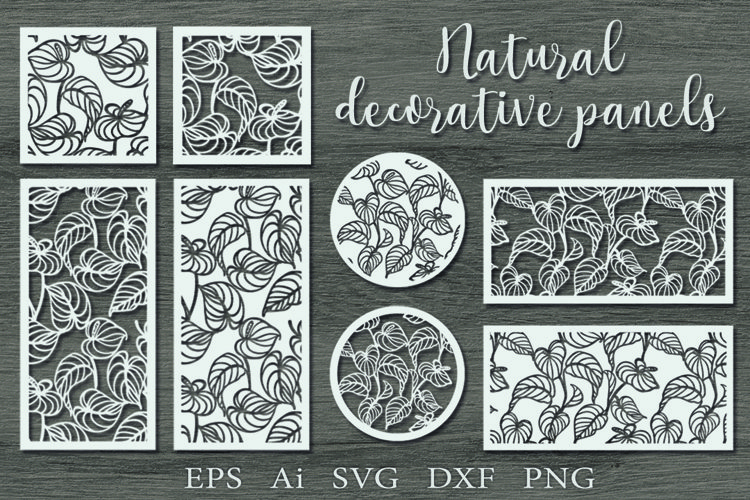 Natural decorative panels