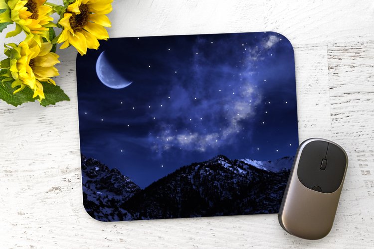 Nebula Mountains- Mouse Pad Sublimation- Photoshop Design