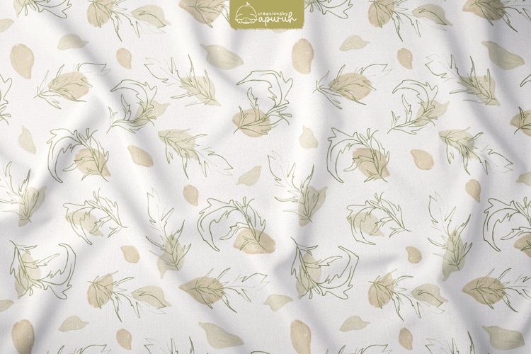 Neutral Flower Seamless Pattern (3754594)