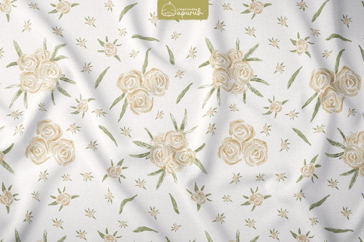 Neutral Flower Seamless Pattern (3754606)