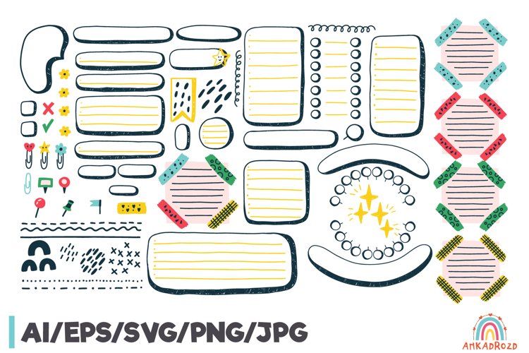 Sticky Notes Clipart | Design Bundles