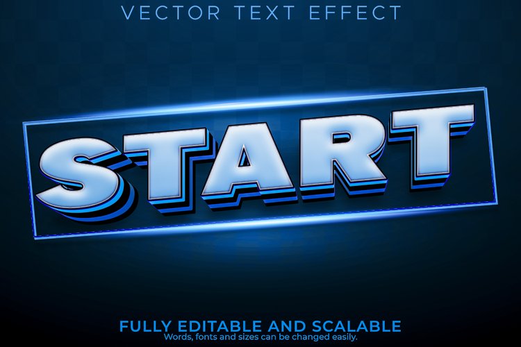 Race text effect, editable neon and speed text style