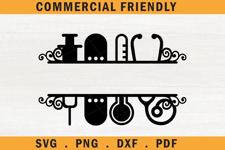 Nurse split monogram frame, nurse monogram stethoscope svg