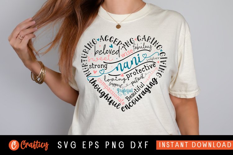 Nurturing accepting caring Nani SVG,Caring SVG,Grandma SVG