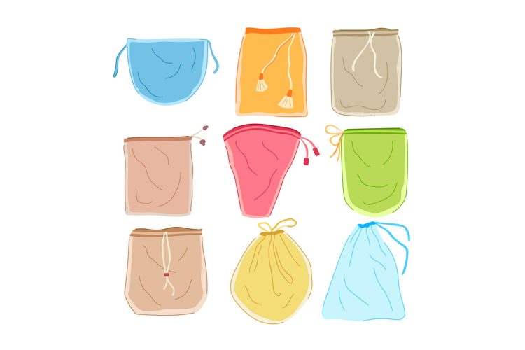 nut milk strainer bag set cartoon (6567330)