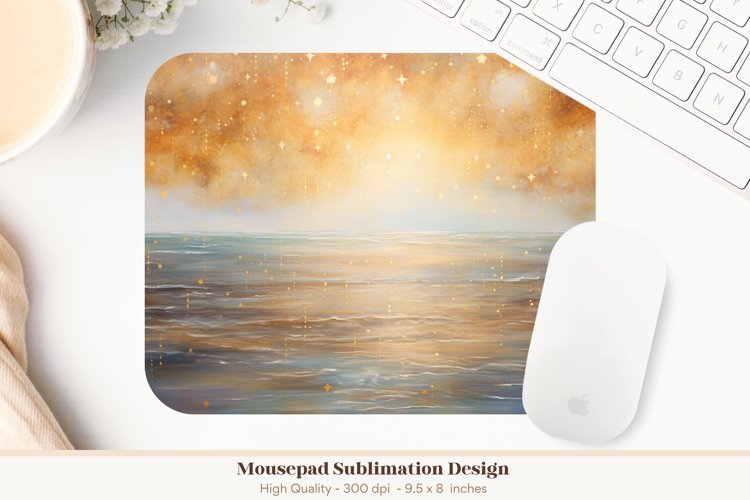 Ocean Mouse Pad Sublimation | Beach Sublimation Mousepad