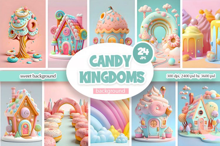 Candyland collection, Sweets and donuts clipart (2579932)